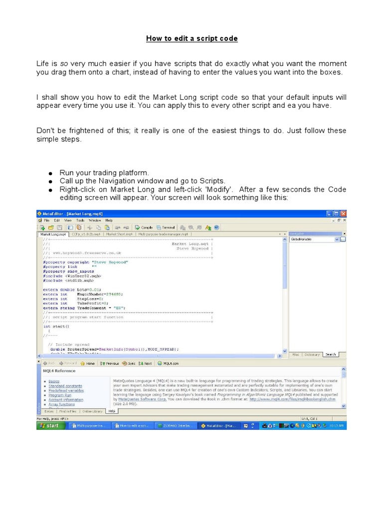 How To Edit A Script Code | PDF | Computer Engineering | Computer Programming
