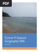 Geography Sample SBA | PDF | River | Rock (Geology)