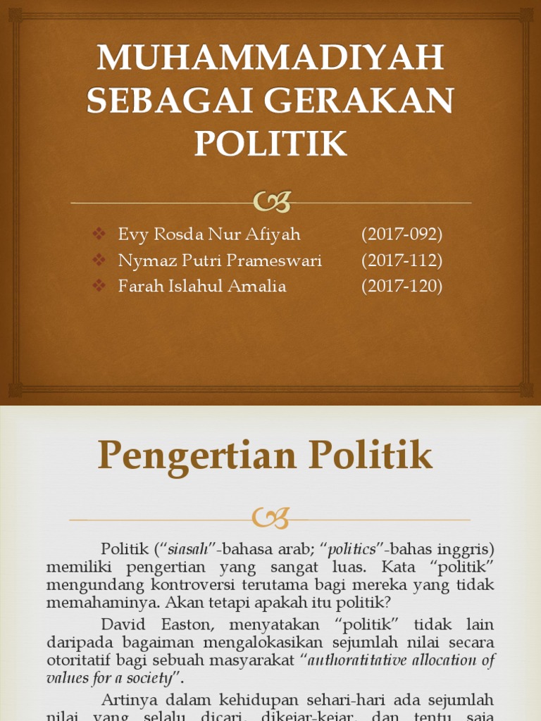 Muhammadiyah dan Politik | PDF