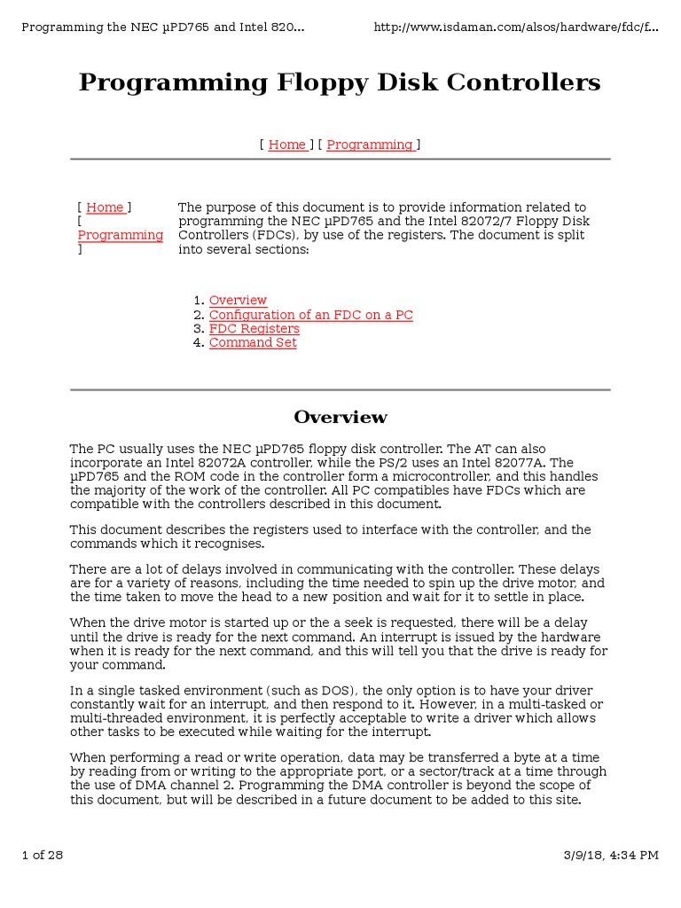 Nec PD765 | Download Free PDF | Floppy Disk | Data