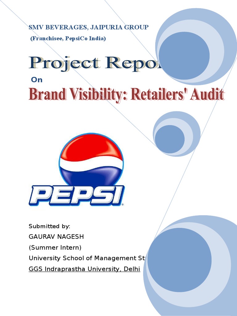 Brand Visibility Audit at SMV Beverages | PDF | Pepsi Co | Pepsi