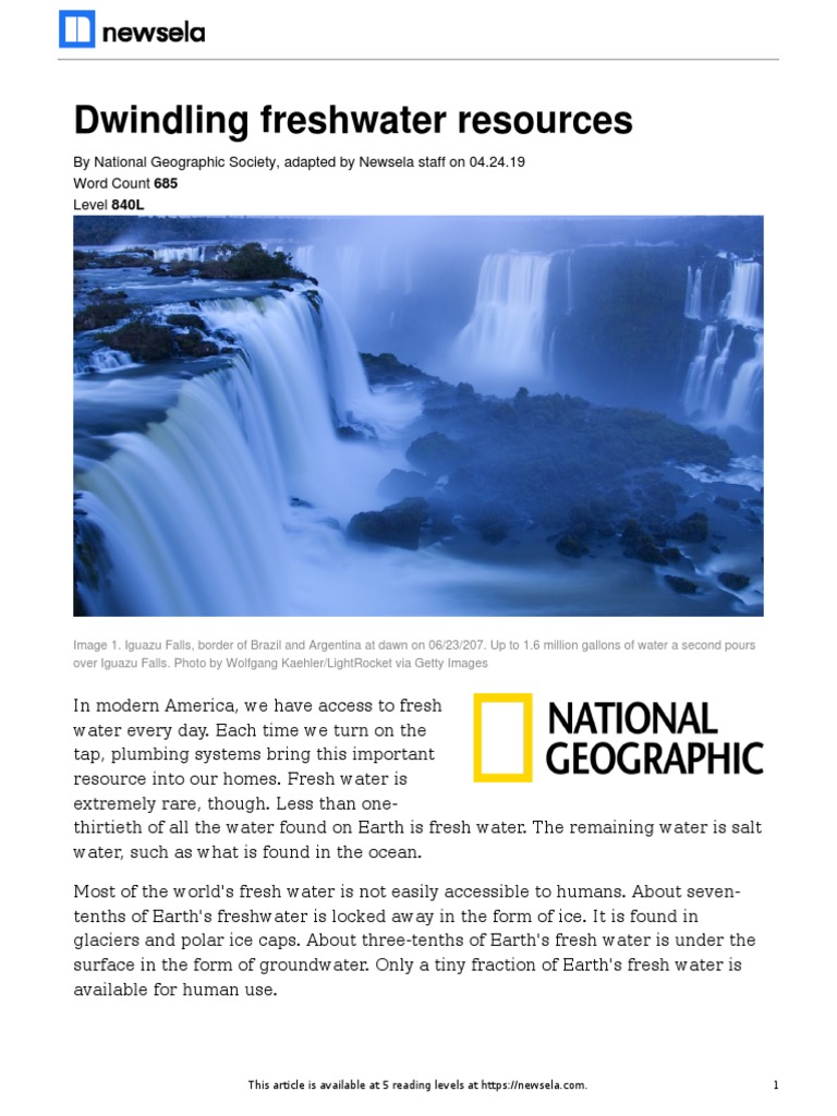 Freshwater Resources | PDF | Fresh Water | Nile