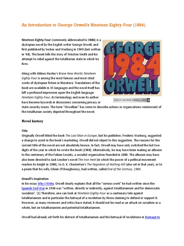 1984 - An Introduction To George Orwell-25wsivt | PDF | Unrest