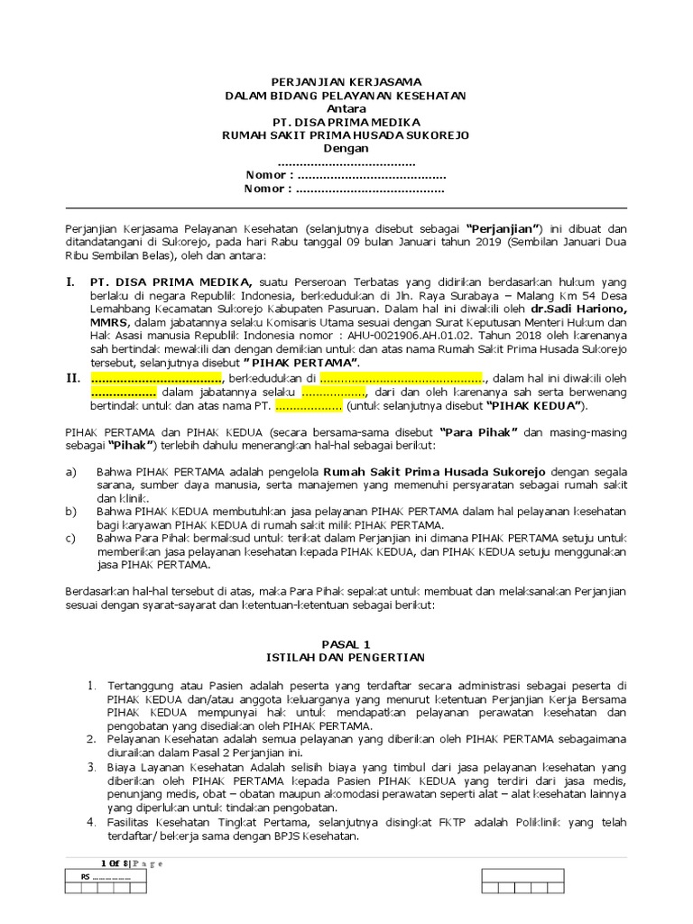 Draft Pks Perusahaan | PDF