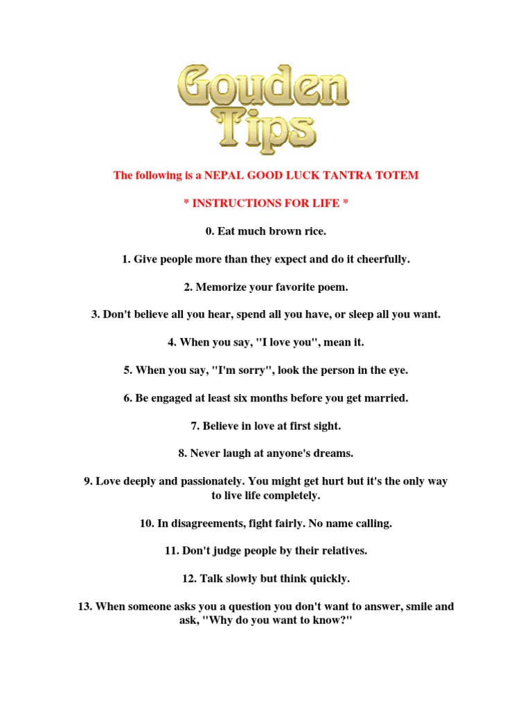 Nepal Good Luck Tantra Totem Guide | PDF