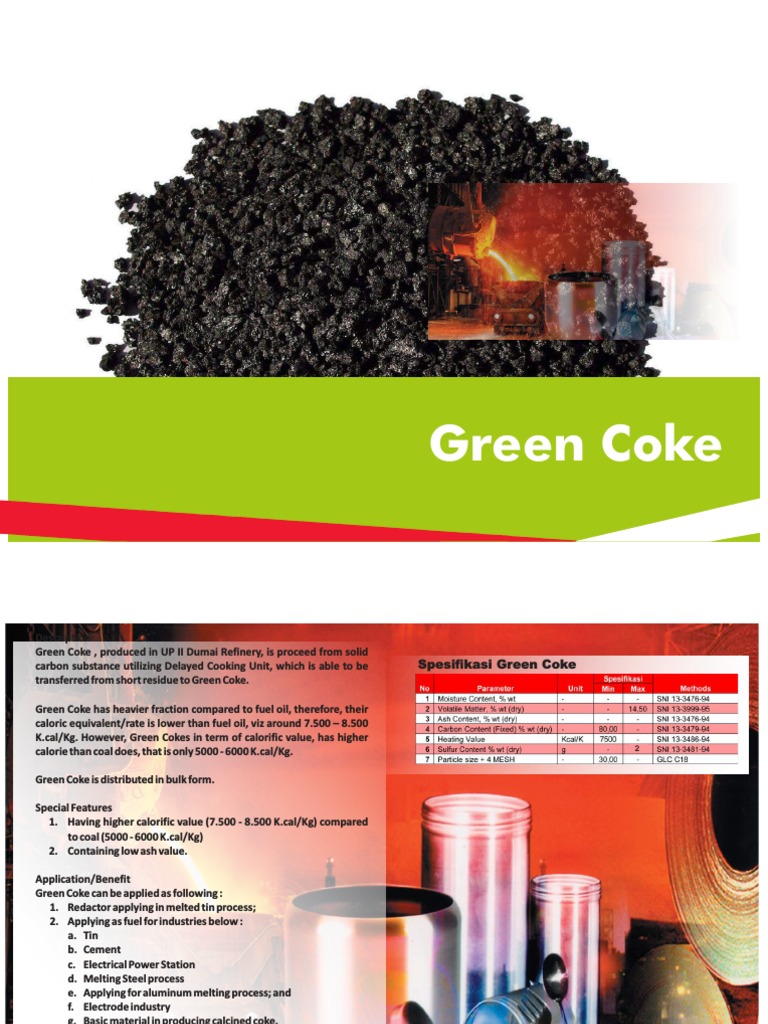Technical Specification Green Coke | PDF