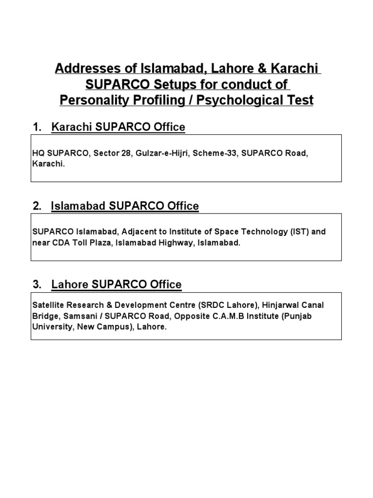 Written Test Result - Test Held On 9 - 11 Apr 2018 at Karachi | PDF ...