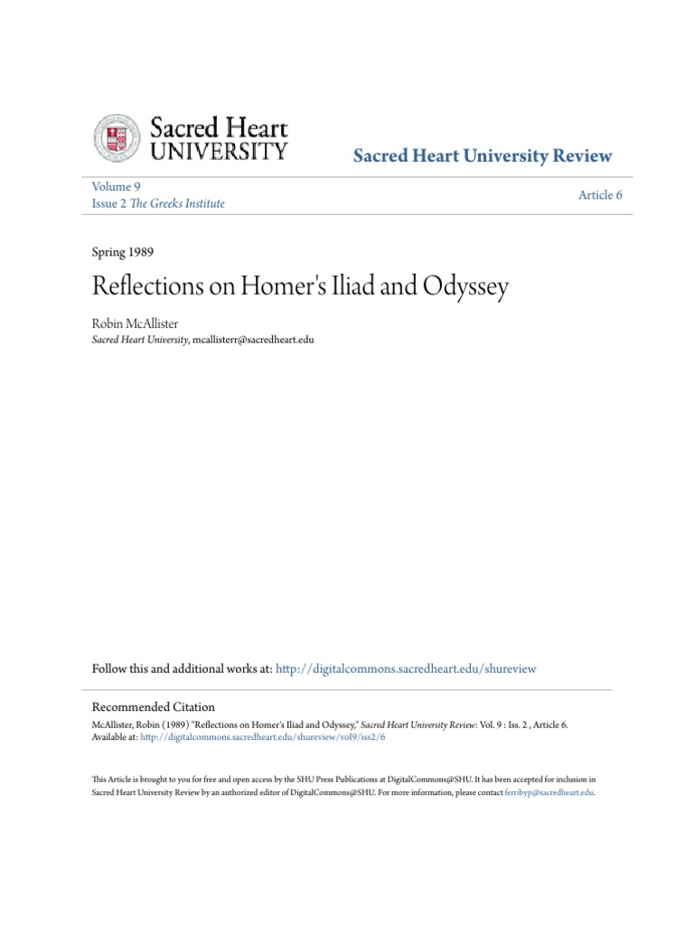 Insights on Homer's Epics: Iliad & Odyssey | PDF | Odysseus | Hector