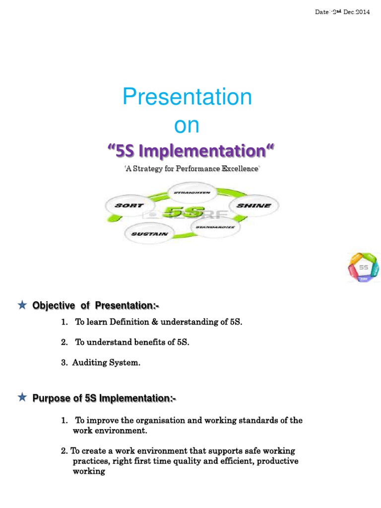 5s Implementation | PDF | Lean Manufacturing | Audit