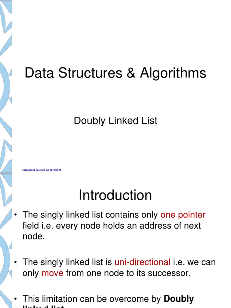 DS - Doubly Linked List | PDF | Data Management | Areas Of Computer Science