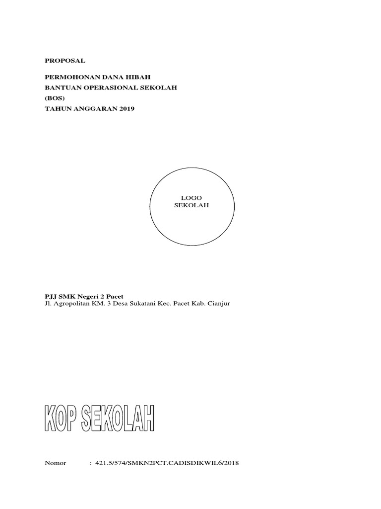 Contoh Proposal Bos Swasta 20183 | PDF