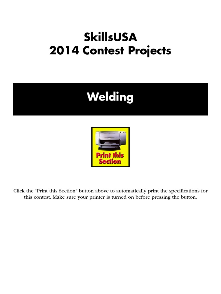 Skillsusa 2014 Contest Projects: Welding | PDF | Welding | Construction