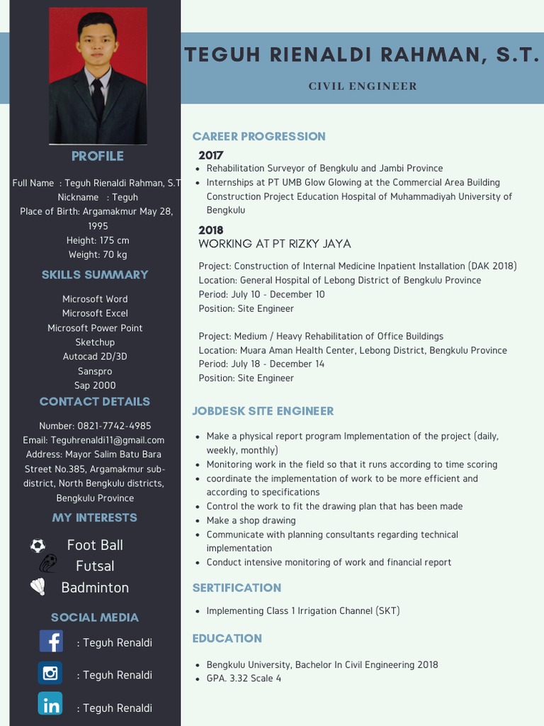 CV. Teguh Rienaldi Rahman | PDF | Engineering