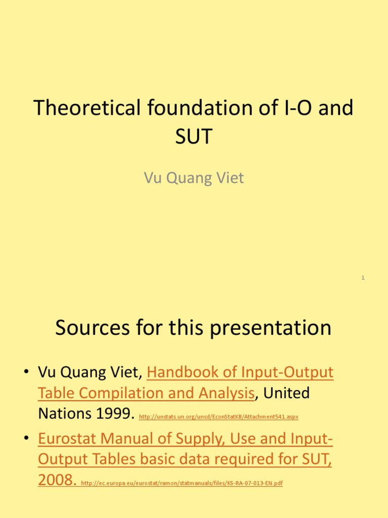 1.1 Theoretical Foundation of SUT and I-O | PDF | Input–Output Model ...