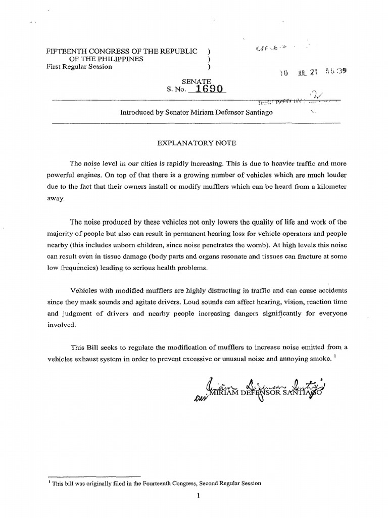 Anti-Muffler Modification Act of 2022 | PDF | Noise | Hearing Loss