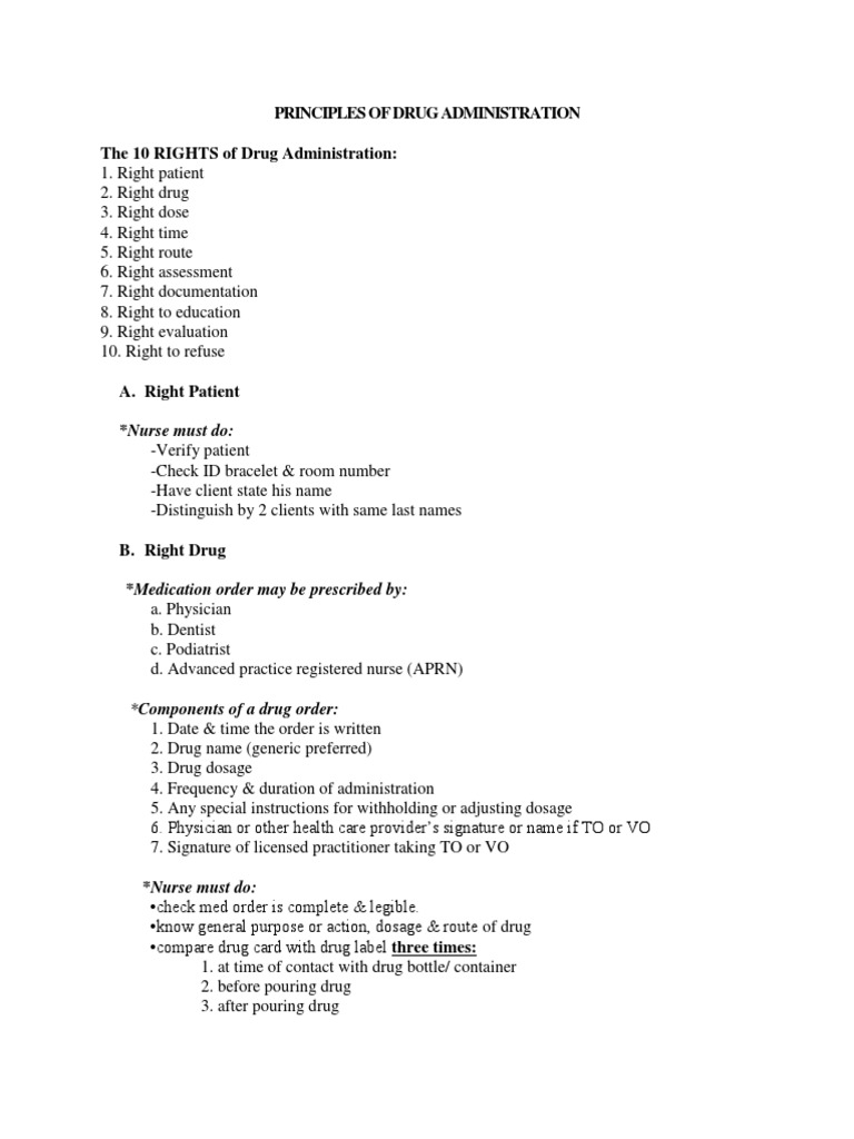 Principles of Drug Administration | PDF | Dose (Biochemistry) | Chemistry