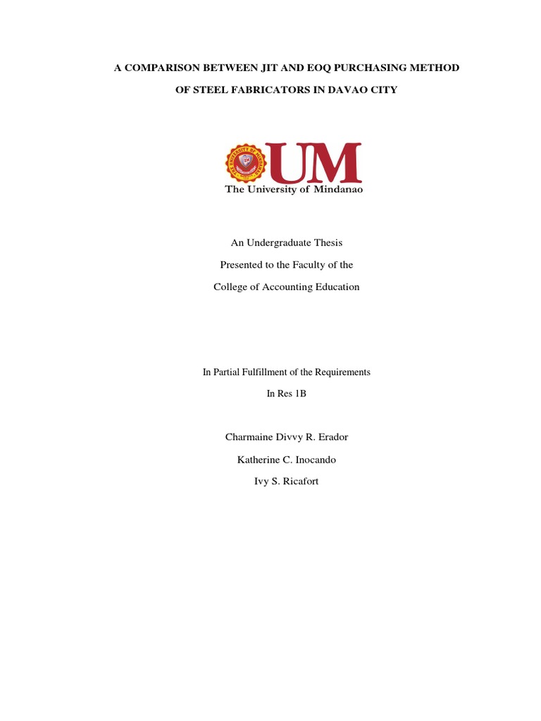 Rationale of The Study | PDF | Inventory | Business Process Management