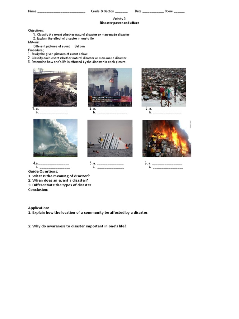 Understanding Natural and Man-Made Disasters | PDF