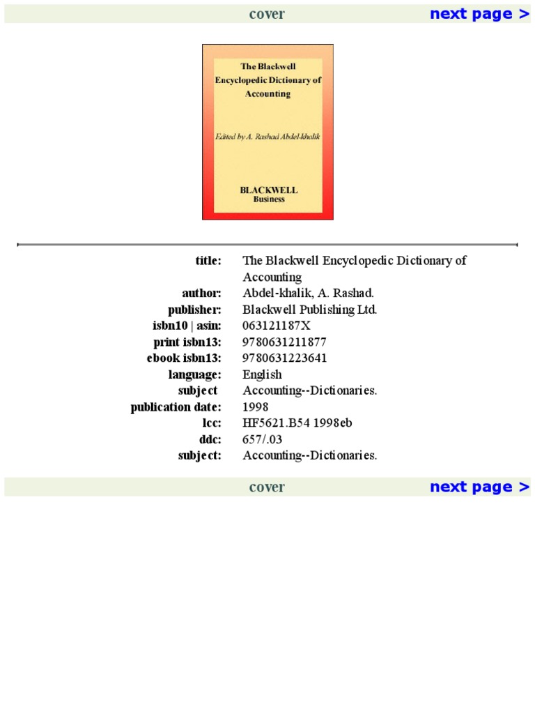 Dictionary Accounting | PDF | Audit | Risk