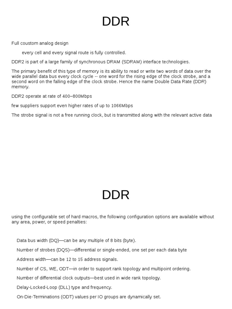 DDR | Download Free PDF | Electronic Design | Electrical Engineering