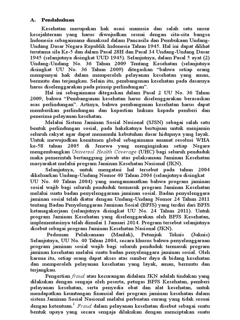 Pedoman Pencegahan Fraud RS | PDF | Pengelolaan Keuangan & Uang | Ilmu ...