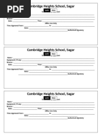 Gate Pass Format | PDF