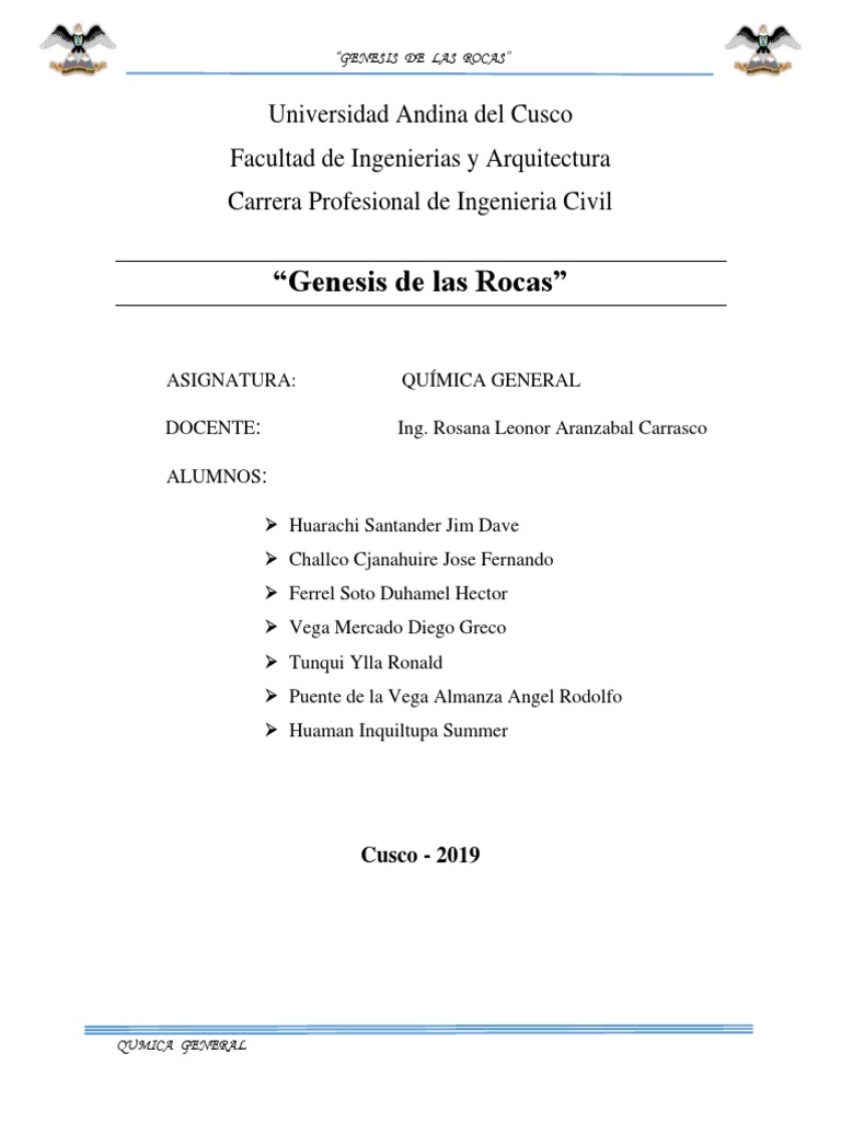 Genesis de Las Rocas | PDF | Magma | Roca (geología)