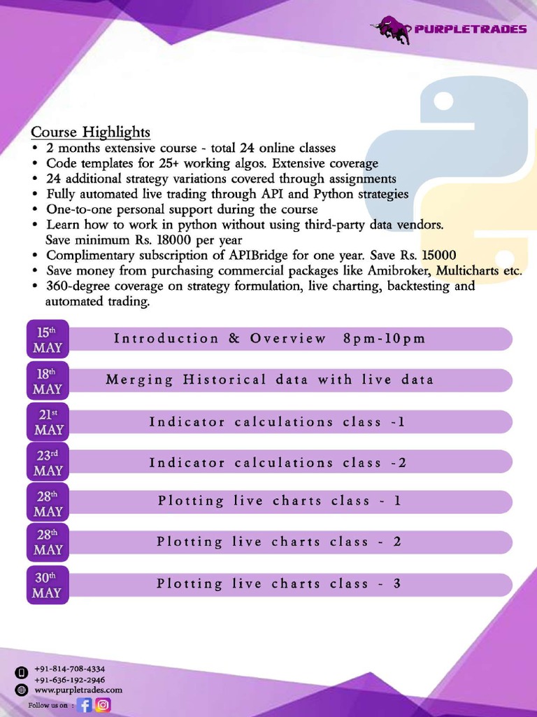 Algo Trading Syllabus | PDF Algo Trading Syllabus | PDF