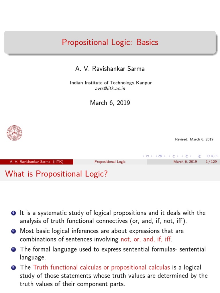 PropLogic PDF | PDF | Interpretation (Logic) | Mathematical Proof