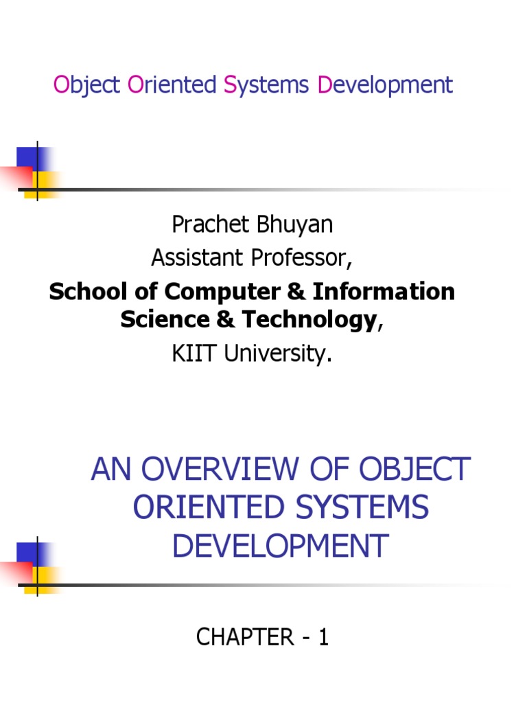 Overview of Object Oriented Systems Development | PDF | Software ...