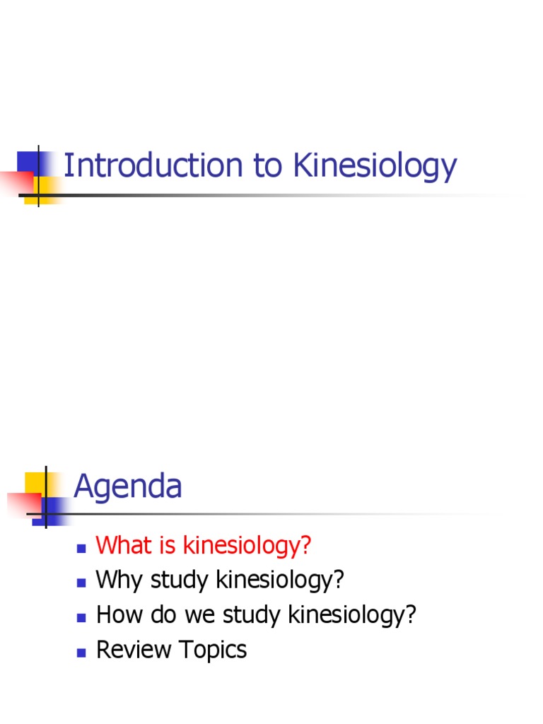 Intro To Kinesiology | PDF | Human Musculoskeletal System | Biomechanics
