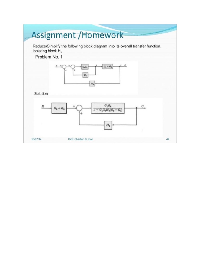 Block Diagram Homework | PDF