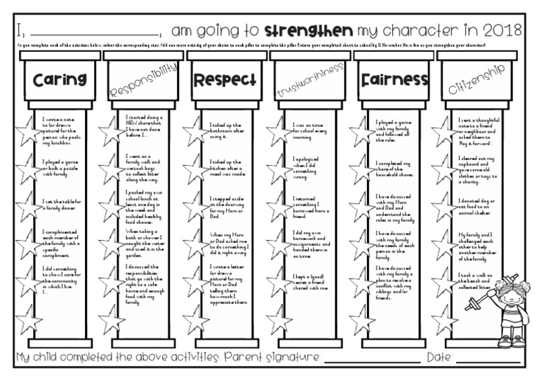 Character Strengthening Activities 2018 | PDF | Family | Society