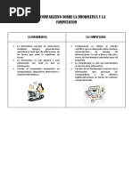 Diferencias y Semejanzas Entre Informática y Computación | PDF