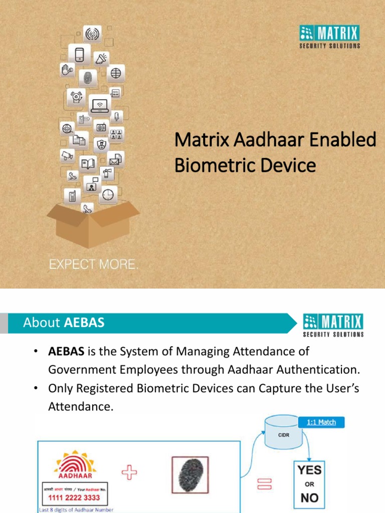 Matrix Presentation AEBAS Integration | PDF | Smart Card | Authentication