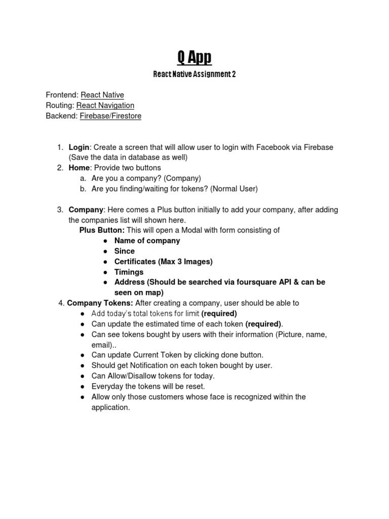 Saylani React Native Assignment 2 | PDF | Computers