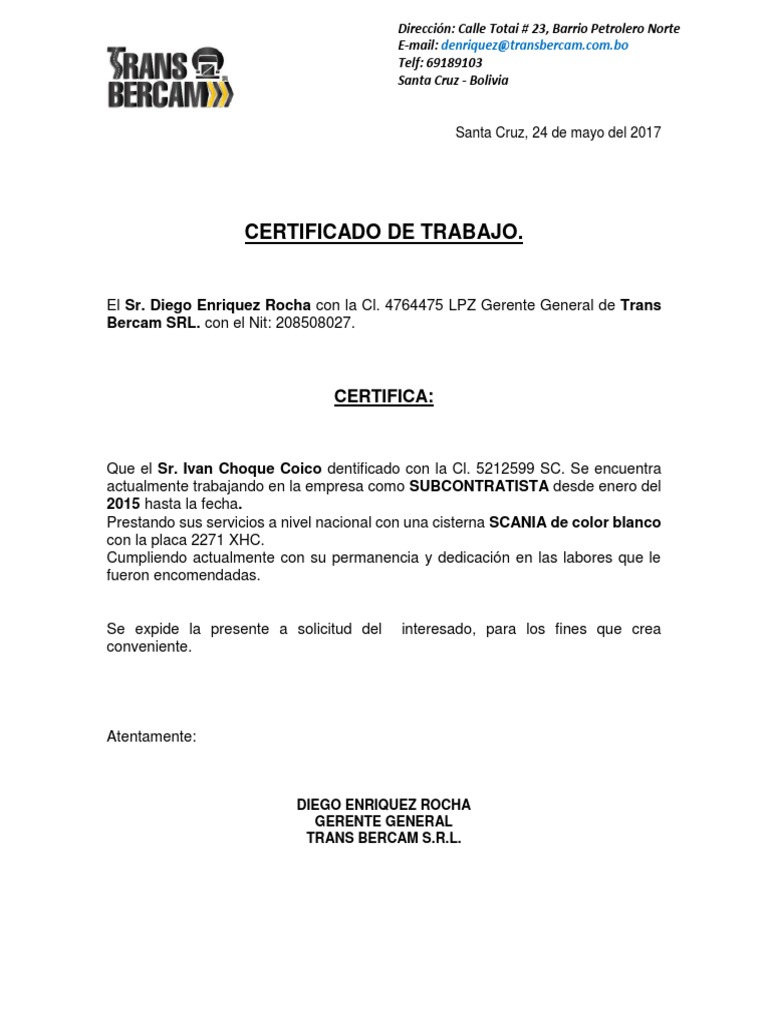 Modelo de Certificado | PDF