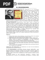 Mapa Conceptual Del Modernismo | PDF | Simbolismo (Artes) | Poesía