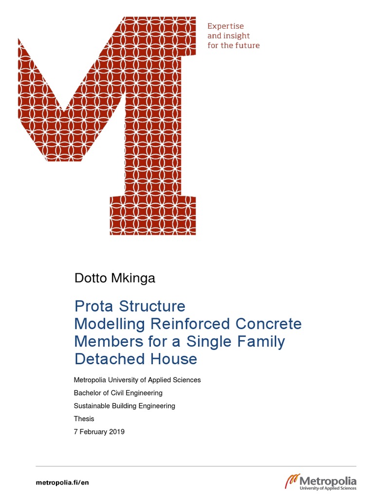 Prota Structure Modelling Reinforced Concrete Members for a Single ...