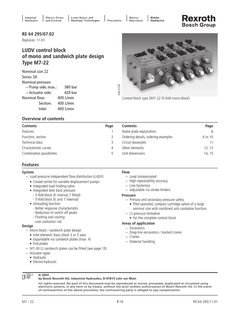 Rexroth LUDV | PDF | Valve | Pump