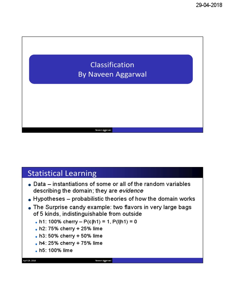 8 - Classification NaiveBayes PDF | PDF | Bayesian Network | Statistical Classification