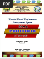 Rpms Portfolio Sample 2 | PDF | Lesson Plan | Teachers