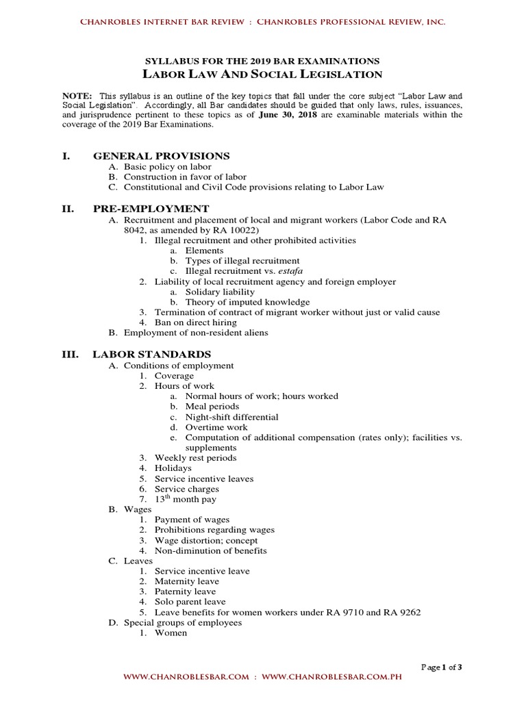 Labor Law PDF | PDF | United States Labor Law | Employment