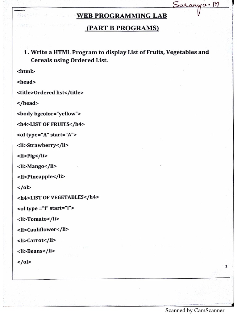 WP Part 2 Programs-1 | PDF