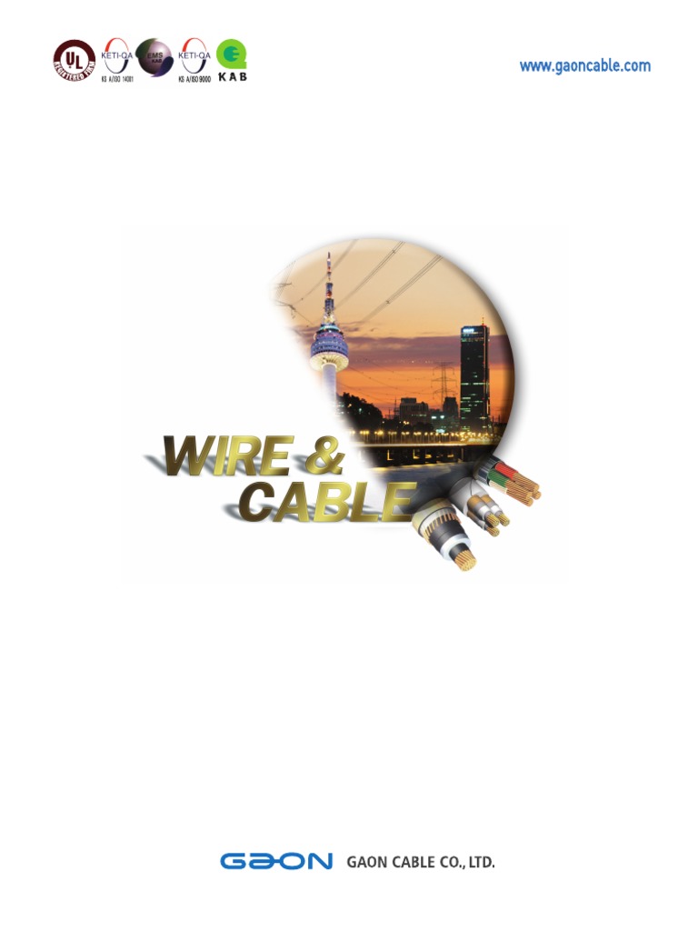 Gaon - Cables and Wires - Catalog | PDF | Insulator (Electricity ...