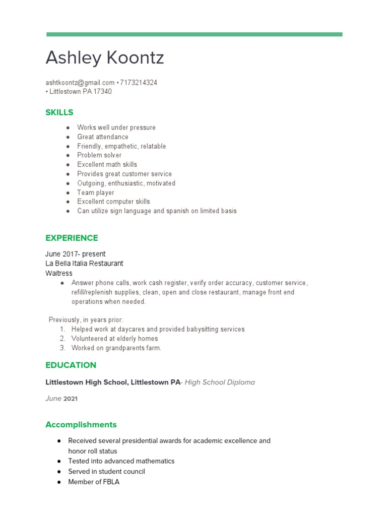 Resume 1 | PDF | Behavior Modification | Cognition