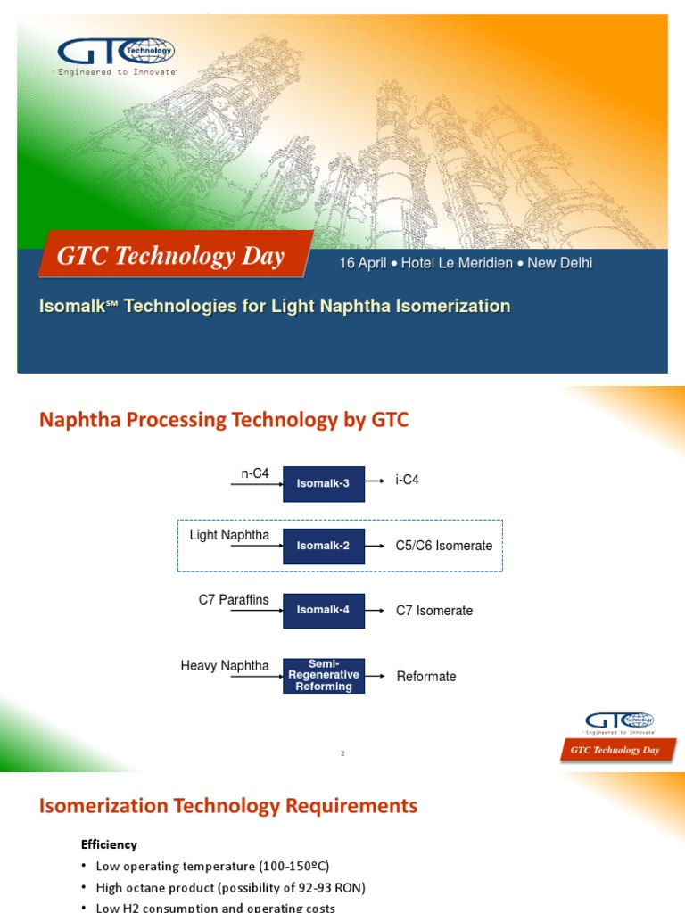 GTC Isomalk Technologies For Light Naphtha Isomerization | PDF ...