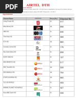 Airtel DTH Channel List 2024 PDF | PDF | Satellite Television ...