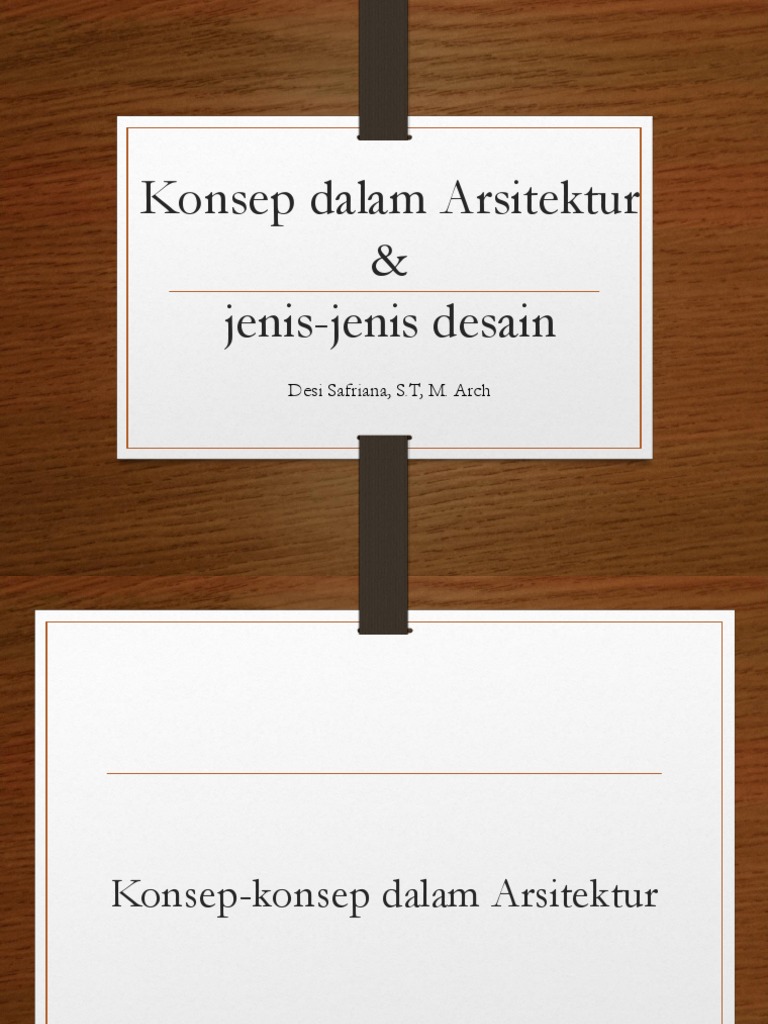 5.konsep & Jenis Desain Arsitektur PDF | PDF