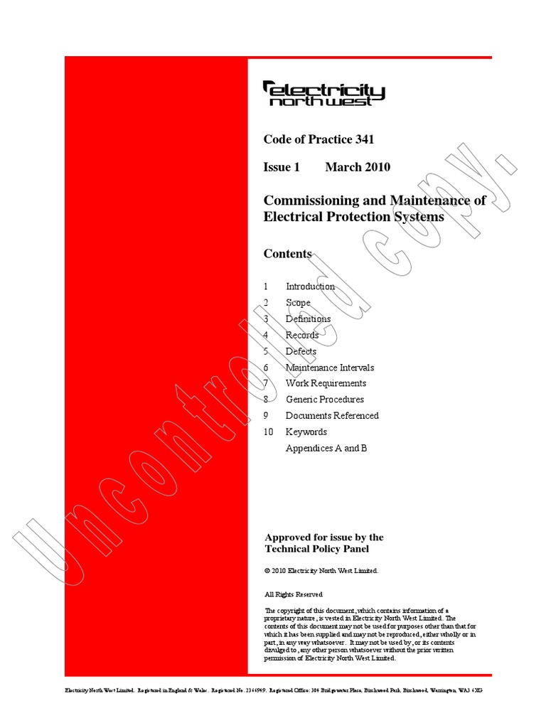 C p341 Commissioning - and Maintenance - of Electrical Protection ...